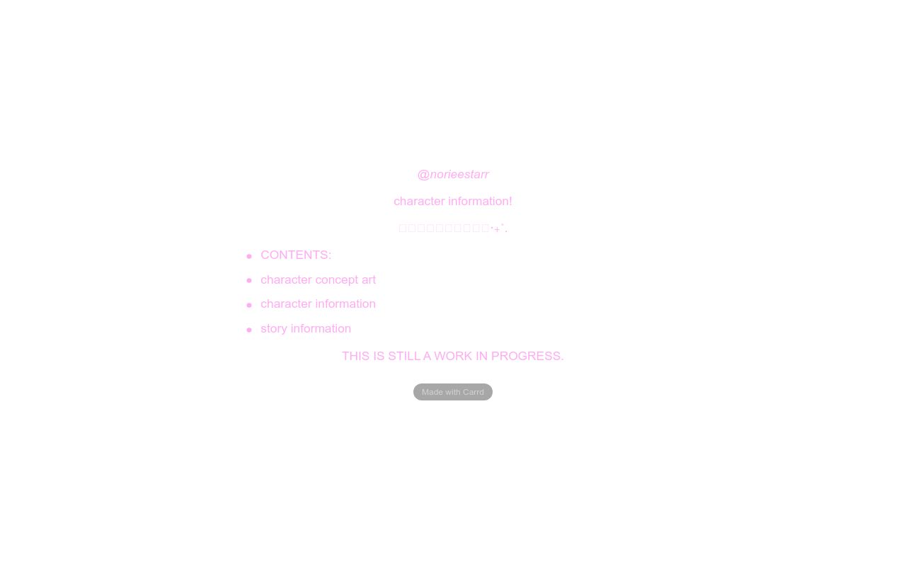 character information